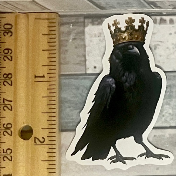 Office | 110 Raven Black Crow Reusable Waterproof Vinyl Sticker Decal ...